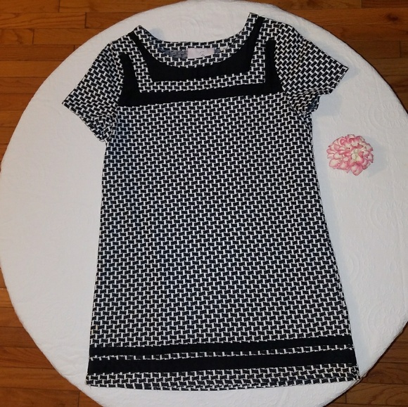 Anthropologie | Dresses | Postage Stamp Herringbone Print Minidress ...